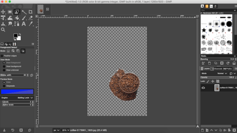 Ako vytvoriť priehľadné pozadie v GIMPe