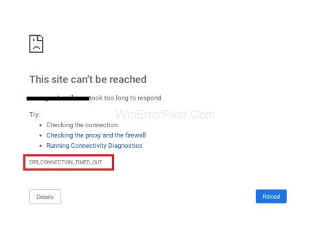 Erro de Err_Connection_Timed_Out en Chrome {Resolto}